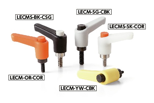 LECM-6-C_Clamp Lever - Miniature Type, Male Screw - with Push Button ...