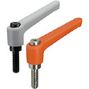 LEM-6B-C_Plastic Clamp Lever, Male Screw - with Push Button|NBK | The ...