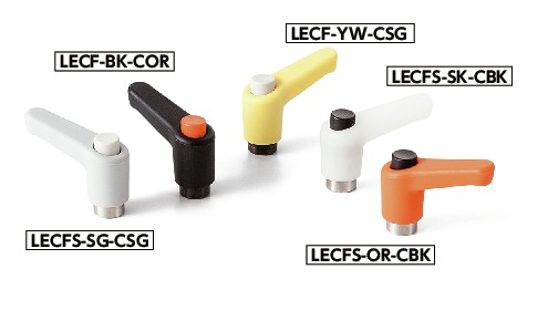 LECF-4-C_Clamp Lever - Miniature Type, Female Screw - with Push Button ...