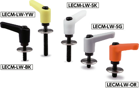LECM-LW_Miniature Plastic Clamp Levers - Plain Washer Integrated Type ...