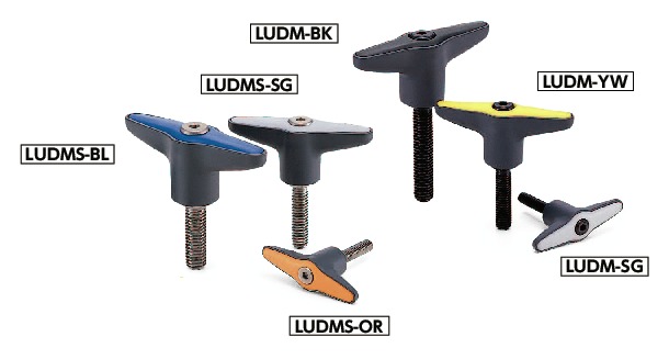 LUDM_Plastic Clamp Lever, Male Screw|NBK | The Motion Control Components