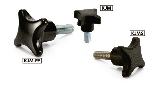 KJM-40-M8-30|十字ノブ(おねじ) D 40 M(並目)ねじの呼び M8 KJM-40-M8-30|十字ノブ(おねじ) D 40 M(並目)ねじの呼び M8